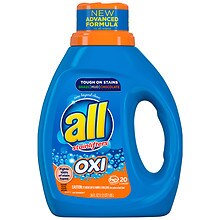 all Liquid Laundry Detergent with OXI Stain Removers and Whiteners Oxi ...