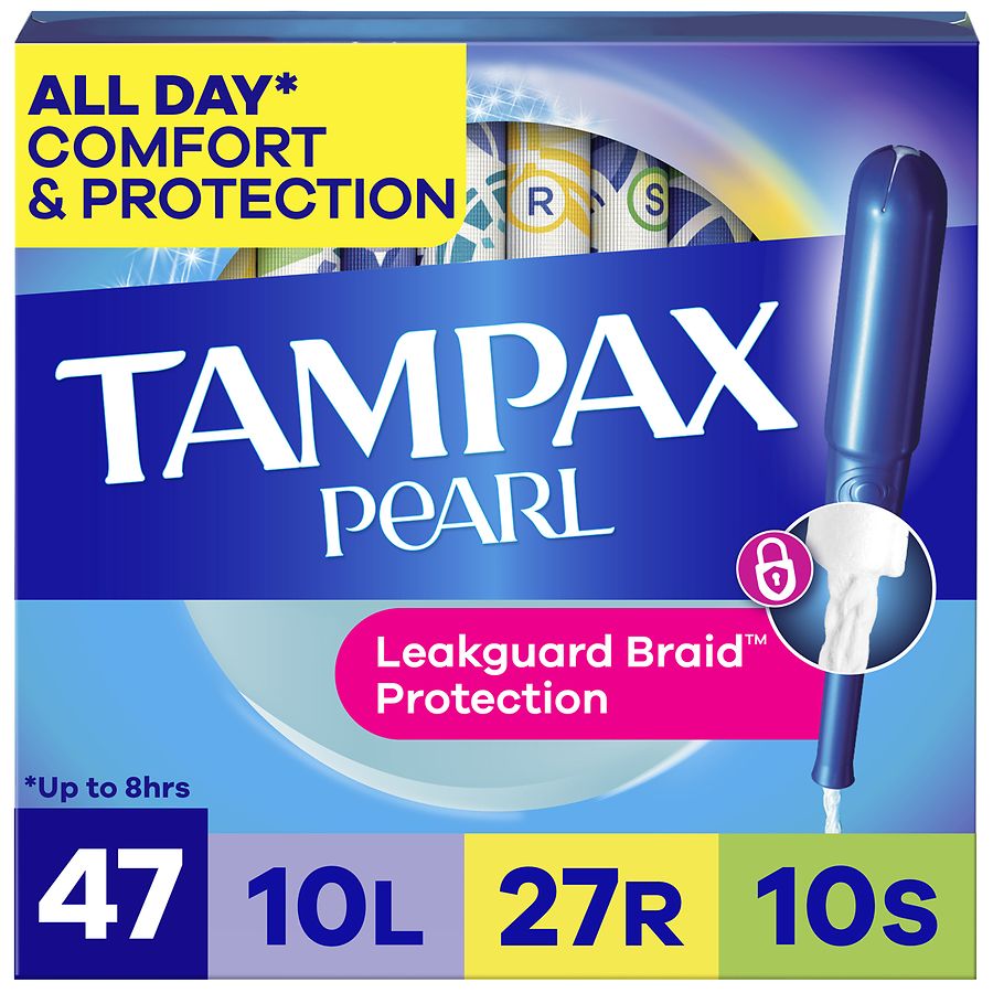 Tampax Pearl Tampons with LeakGuard Braid, Multi-Pack No Scent | Walgreens