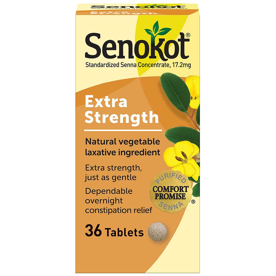 Senokot Extra Strength Natural Vegetable Laxative Tablets | Walgreens