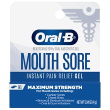 Oral-B Mouth Sore Gel for Instant Pain Relief | Walgreens