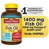 Nature Made Fish Oil 1400 mg Softgels Lemon | Walgreens