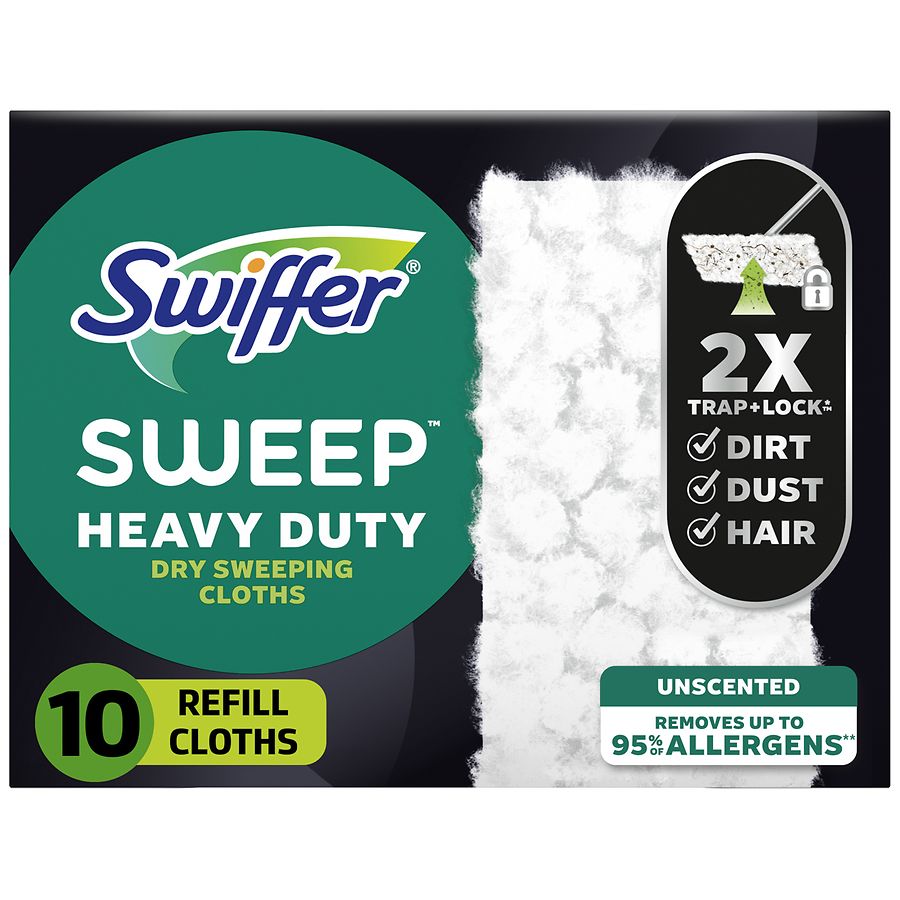 Swiffer Dry Pads Refill, Floor Cleaner, Cleaning Cloths, Heavy Duty ...