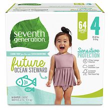 Seventh Generation Baby Diapers Sensitive Protection Size 4 | Walgreens