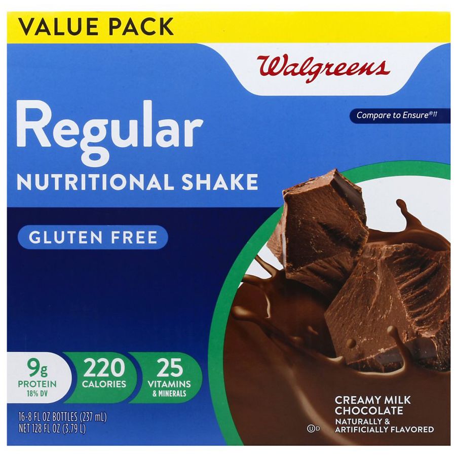 Regular Nutritional Shake Creamy Milk Chocolate 16 Pack (Net 3.79 L ...