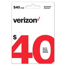 Verizon Wireless Prepaid Wireless Airtime Card 40 | Walgreens