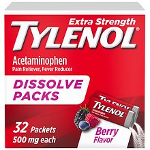 TYLENOL Extra Strength Dissolve Packs With Acetaminophen | Walgreens