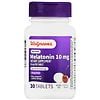 Walgreens Dye-Free Melatonin 10 mg Tablets Cherry | Walgreens