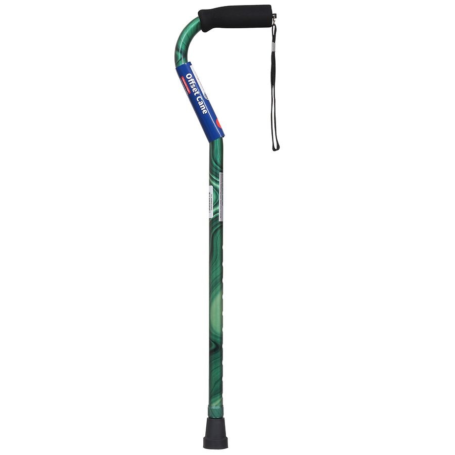 Walgreens Offset Cane, Agate Print Green | Walgreens