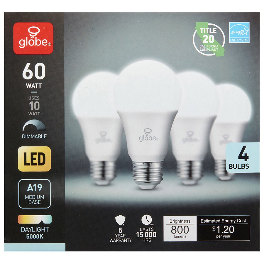 GLOBE Daylight LED Light Bulb | Walgreens