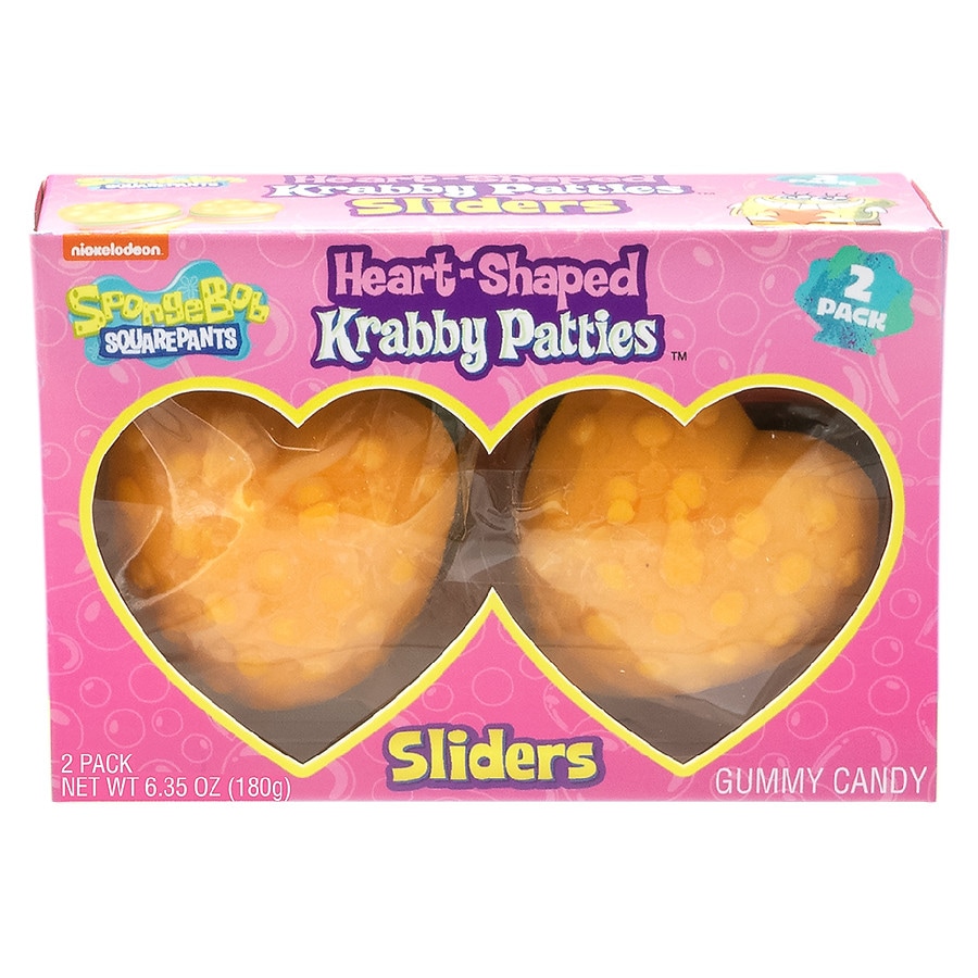 SpongeBob Valentine's Krabby Patty Heart Shaped Sliders | Walgreens