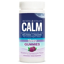 Natural Vitality Calm Sleep Gummies Blueberry Pomegranate | Walgreens