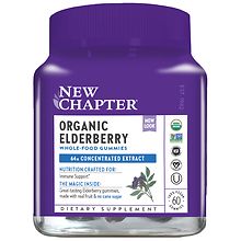 New Chapter Organic Elderberry Whole-Food Gummies, Vegan Gummies ...