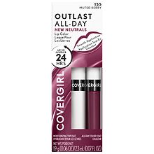 CoverGirl Outlast All Day Lip Color with Top Coat, Muted Berry | Walgreens