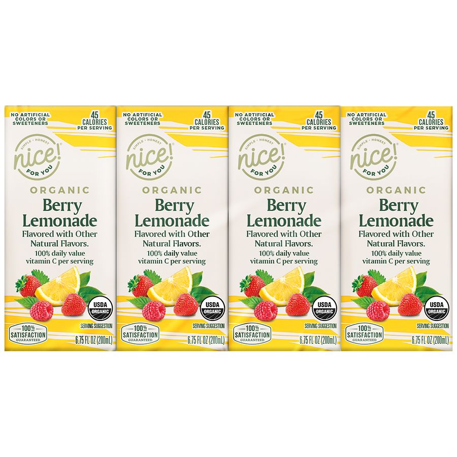 Nice! Organic Berry Lemonade Berry Lemonade | Walgreens