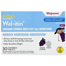 Walgreens Wal-itin Dye Free Chewable Tablets | Walgreens