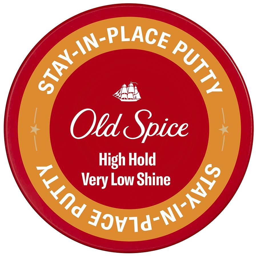 Old Spice Stay-In-Place Hair Styling Putty for Men, High Hold with Very ...