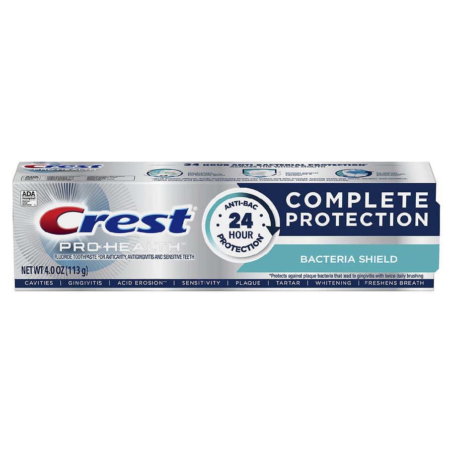 Crest Pro-Health Complete Protection Toothpaste, Bacteria Shield - 4.0 ...