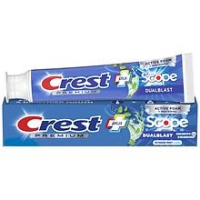 Crest Premium Plus Scope Dual Blast Toothpaste Intense Mint | Walgreens
