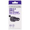 Infinitive USB-A & USB-C Car Charger Black | Walgreens