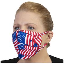 Celeste Stein Printed Face Mask Waving USA Flags | Walgreens