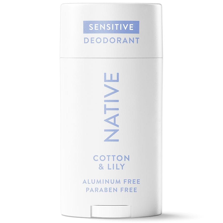 Native Sensitive Aluminum Free Deodorant Stick Cotton and Lilly | Walgreens