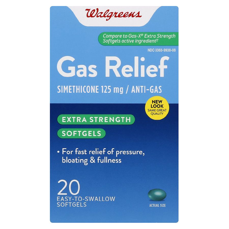 Walgreens Gas Relief Softgels 180 mg | Walgreens
