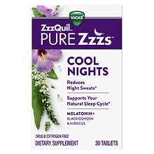 Cool Nights, Night Sweats Reducing, Melatonin Sleep Aid | Walgreens