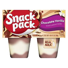 Snack Pack Pudding, Chocolate Vanilla | Walgreens