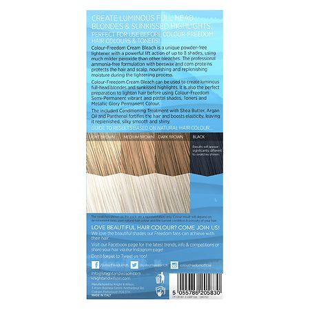 Colour freedom cream bleach store
