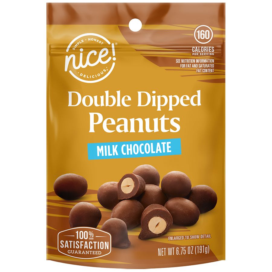 Nice! Double Dipped Peanuts Milk Chocolate | Walgreens