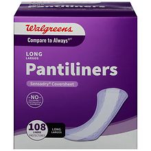 Walgreens Long Pantiliners Unscented | Walgreens