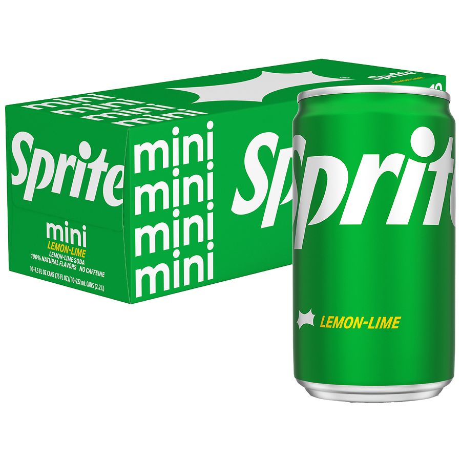 Sprite Soft Drinks Lemon-Lime, 10 Pack Mini Can | Walgreens