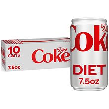 Diet Coke Cola, Mini, Sip-Sized 10 Pack Mini Can | Walgreens