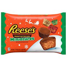 Miniatures Milk Chocolate Peanut Butter Cups Candy, Holiday, Bag ...