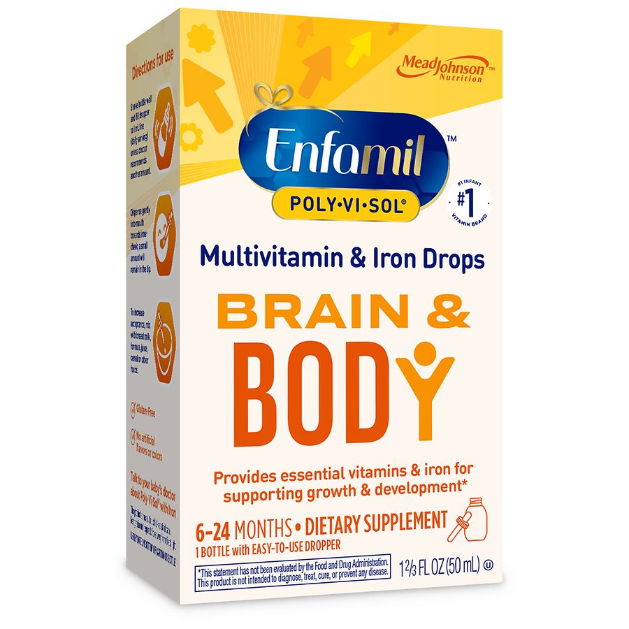 Enfamil Poly-Vi-Sol Multivitamin with Iron Supplement Drops | Walgreens