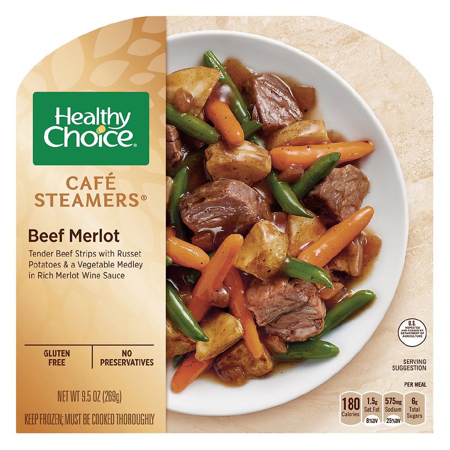Healthy Choice Cafe Steamers Beef Merlot | Walgreens