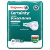 Walgreens Certainty Unisex Adjustable Incontinence Stretch Briefs with ...