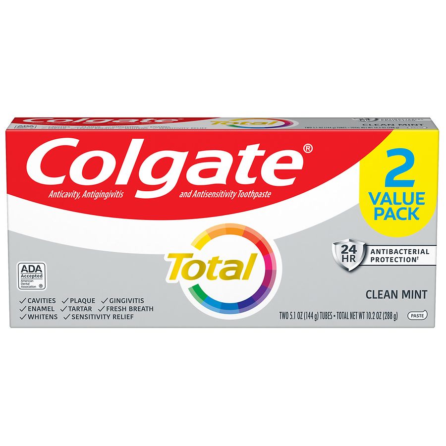 Colgate Total Toothpaste Pack Clean Mint | Walgreens