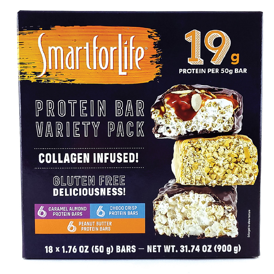 Smart for Life Low Sugar Variety Protein Bars Chocolate, Peanut Butter ...