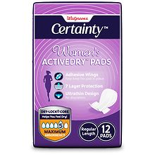 Walgreens Certainty Women's ActiveDry Pads Maximum | Walgreens