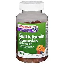 Walgreens Adult Multivitamin Gummies Natural Mixed Berry, Orange ...