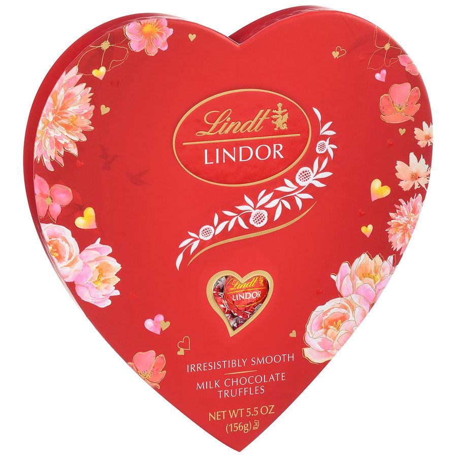 Lindor Heart Shaped Truffles Box Milk Chocolate | Walgreens