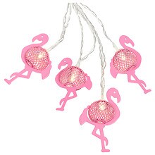 Festive Voice Flamingo Metal Mesh String Lights | Walgreens