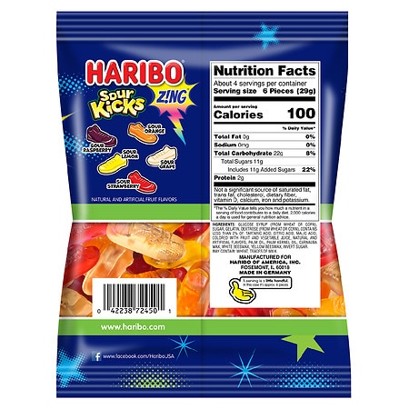 For Haribo Nutrition Labels