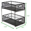 Mind Reader 2 Tier Metal Organizer, Black | Walgreens