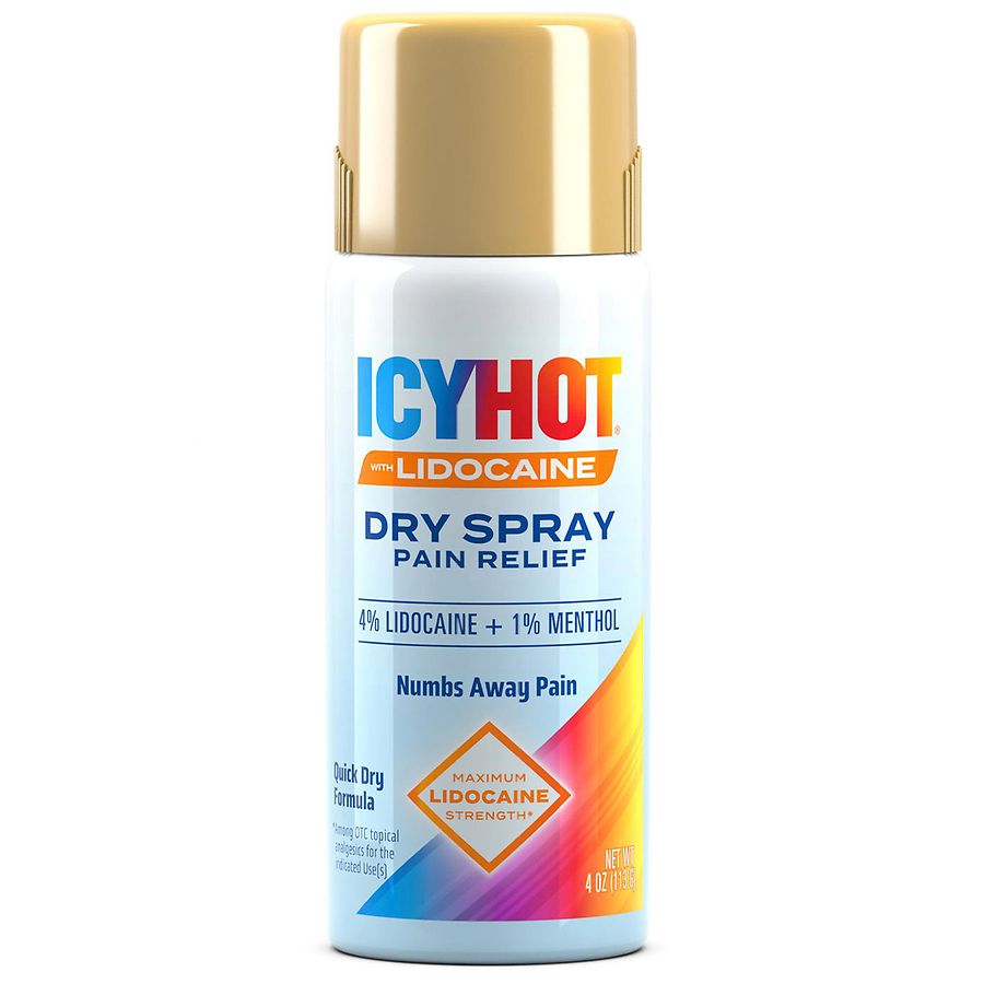 Icy Hot Lidocaine Pain Relief Dry Spray For Minor Pain | Walgreens