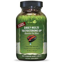 Irwin Naturals Daily-Multi Testosterone UP Booster for Men Liquid Soft ...