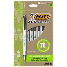 BIC ReVolution Medium Point Ballpoint Pens Black | Walgreens