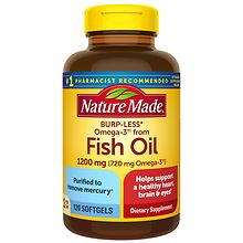 Nature Made Fish Oil 1200 mg Softgels | Walgreens