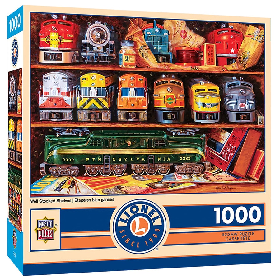 Masterpieces Puzzles Lionel Trains Shelves 1000 Piece Puzzle | Walgreens